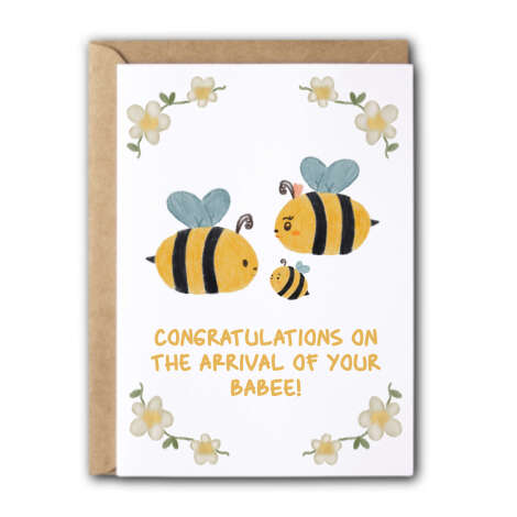 New Baby Card - Congratulations on the Arrival of Your Babee ...