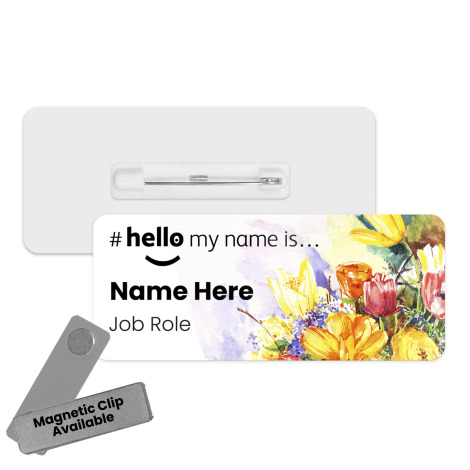 #hello my name is... Name Badge - Floral Bouquet | Beeyoutiful Gifts Ltd
