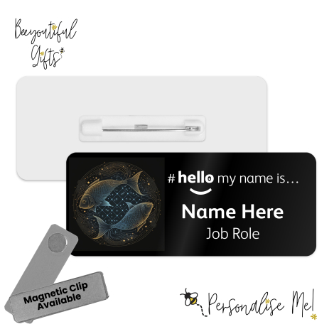 #hello my name is... Name Badge - Mystical Zodiac Sign | Beeyoutiful ...