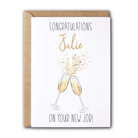 Personalised New Job Card - Congratulations on Your New Job Champ ...